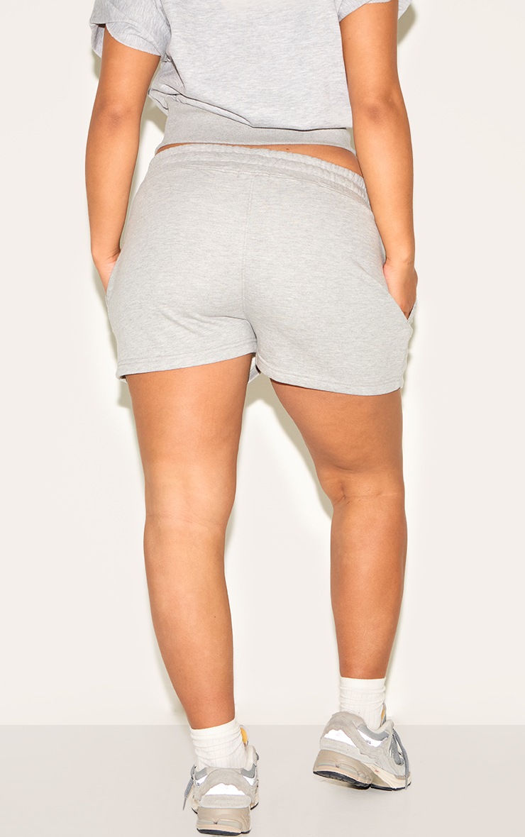 Shape Grey Marl Highwaisted Pin Tuck Sweat Shorts | Shape ...