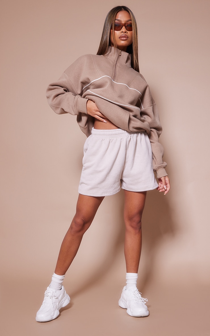 Stone Washed Effect Sweat Shorts | Bottoms | PrettyLittleThing USA