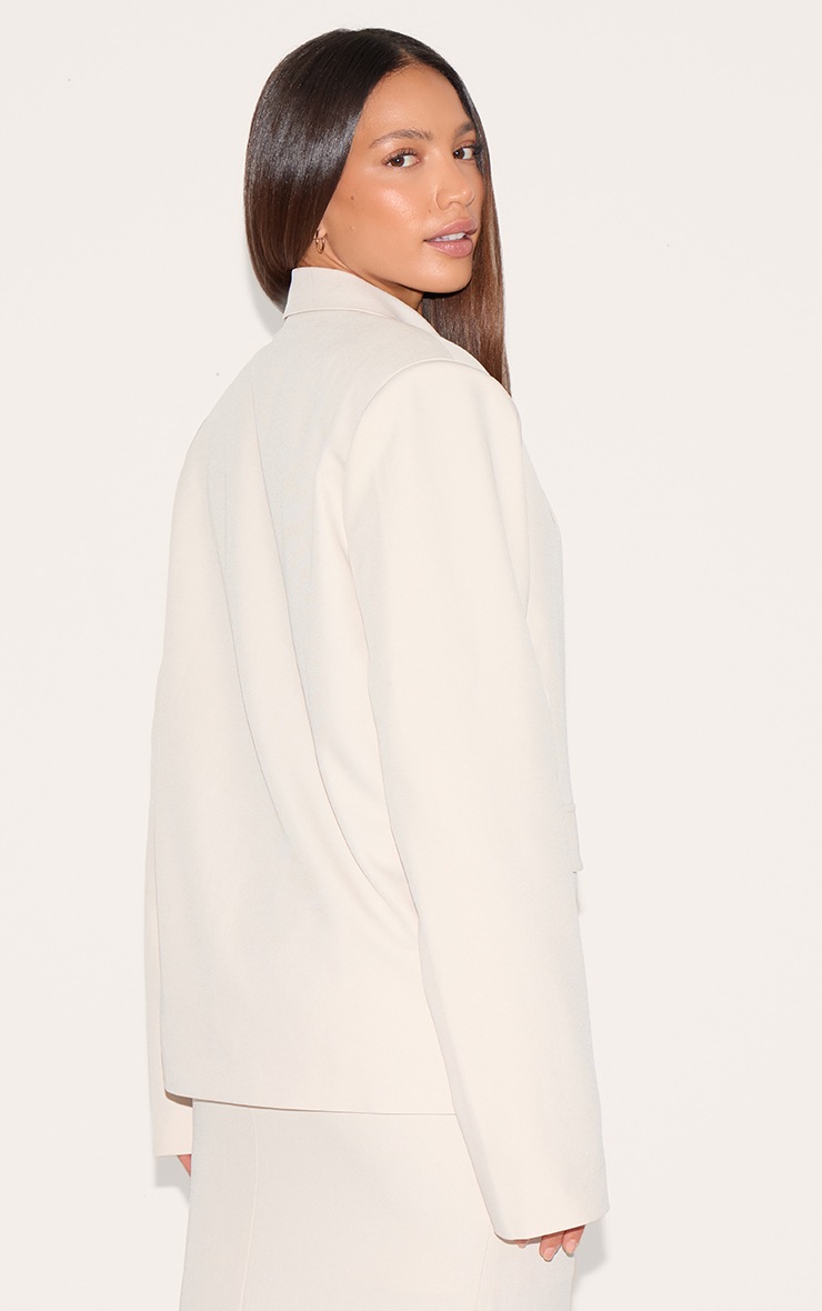 Tall Almond Oversized Blazer | Tall | PLT