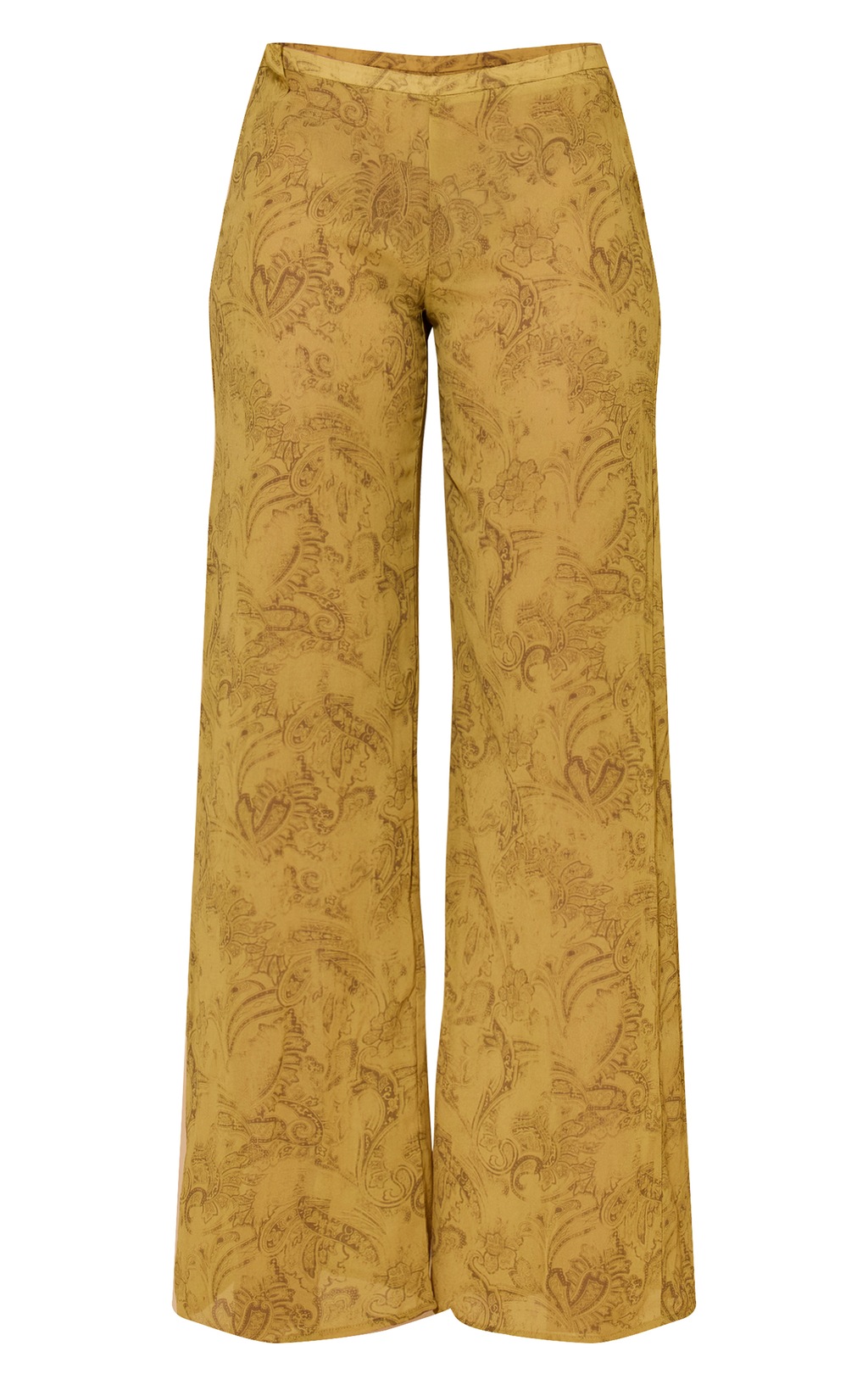 Tall Chartreuse Abstract Chiffon Pants | Tall | PLT USA