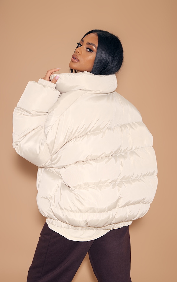 Cream Extreme Oversized Puffer Jacket | Outerwear | PLT