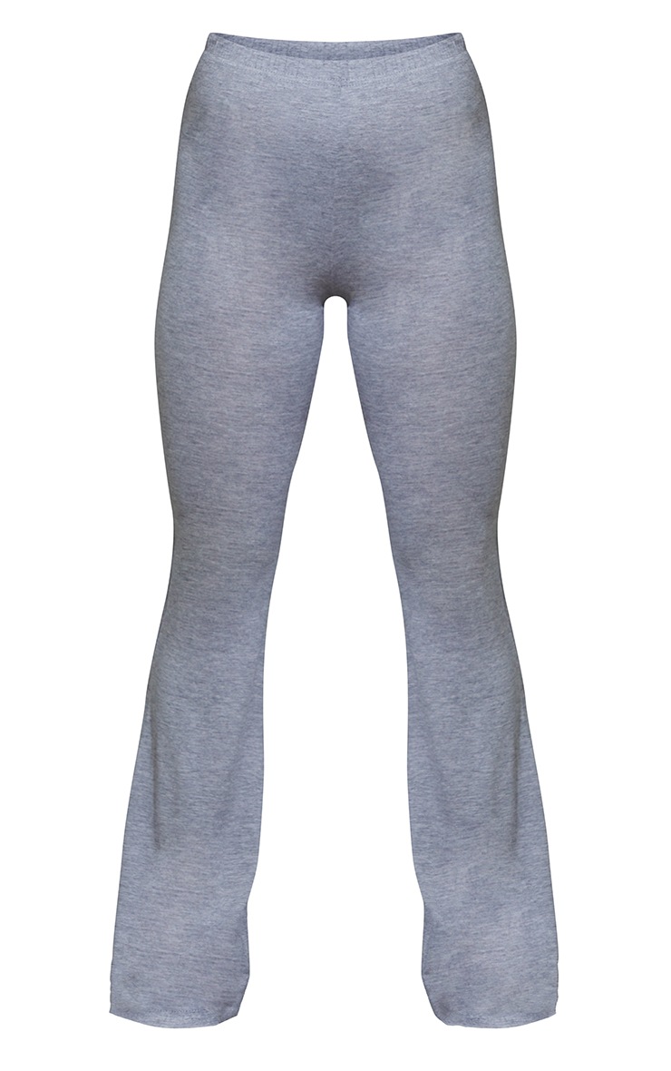 Petite Grey Marl Basic Flare Leg Pants | Petite | PLT USA