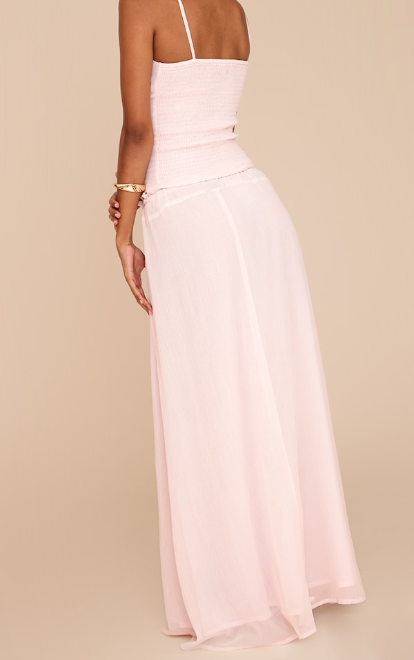 Pink Chiffon Floaty Maxi Skirt | Co-ords | PLT USA