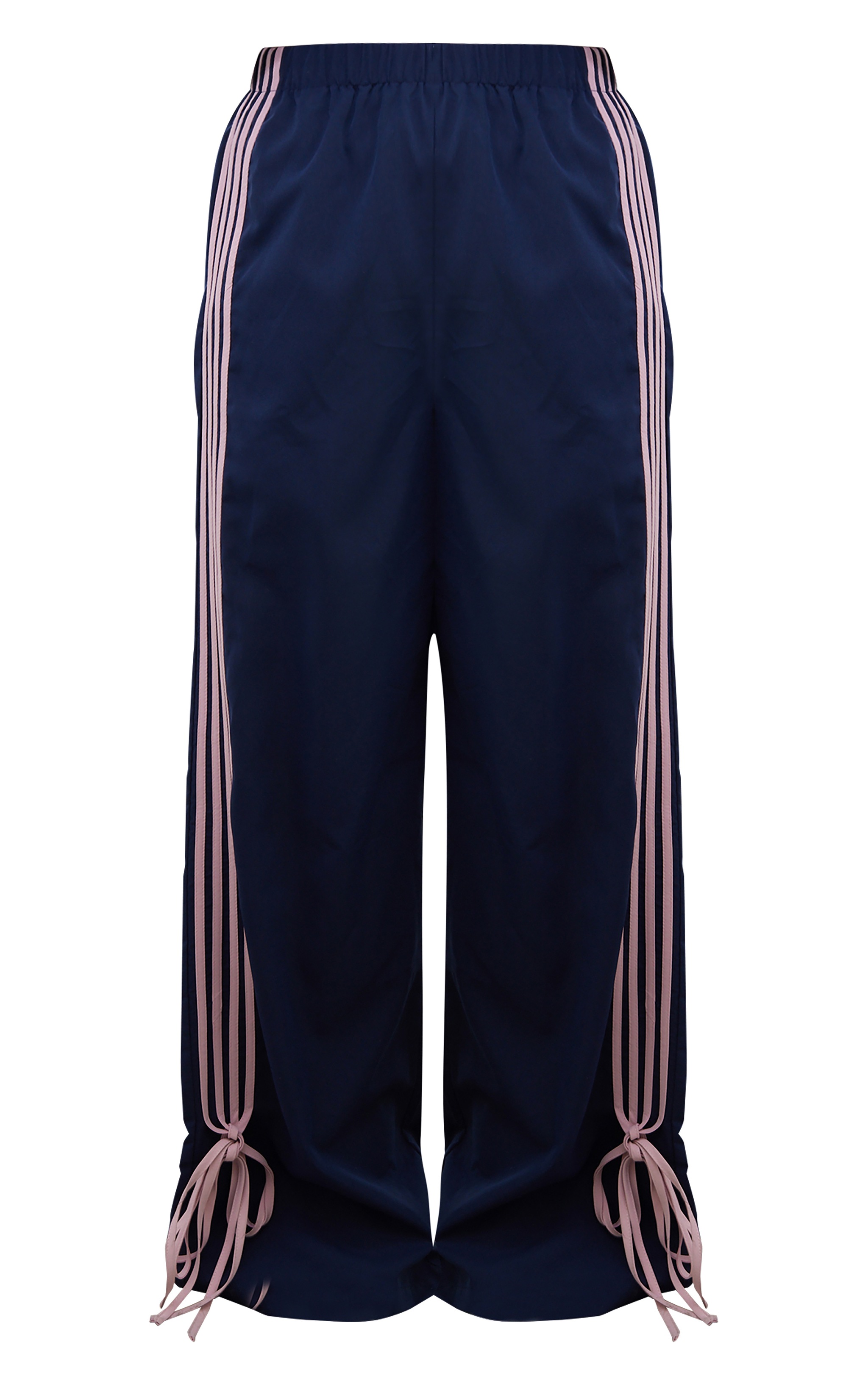 Navy Shell Bow Detail Track Pants | Bottoms | PrettyLittleThing