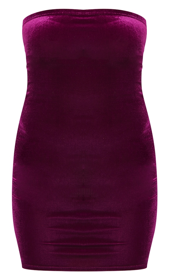 Dark Purple Velvet Bodycon Dress With Scarf | Dresses ...