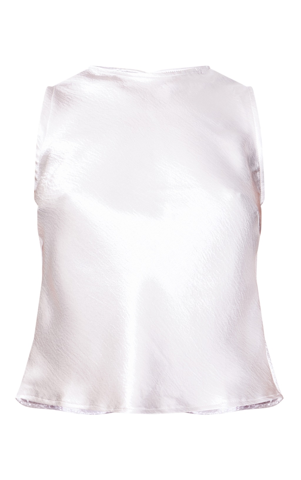 Grey Metallic Satin Boatneck Long Top | Tops | PrettyLittleThing