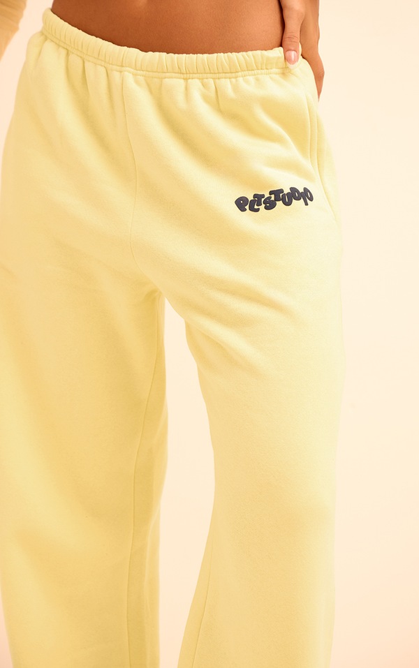 Butter Yellow PLT Studio Archive Puff Thin Waistband Sweatpants | Sweat ...