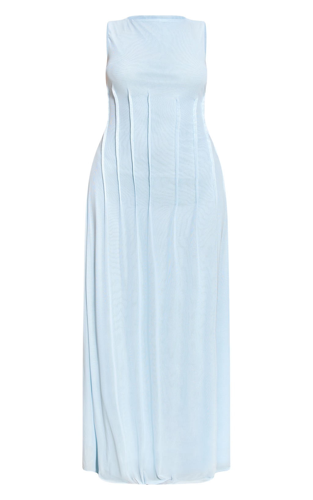 Petite Baby Blue Front Seam Detail Maxi Dress | Petite ...
