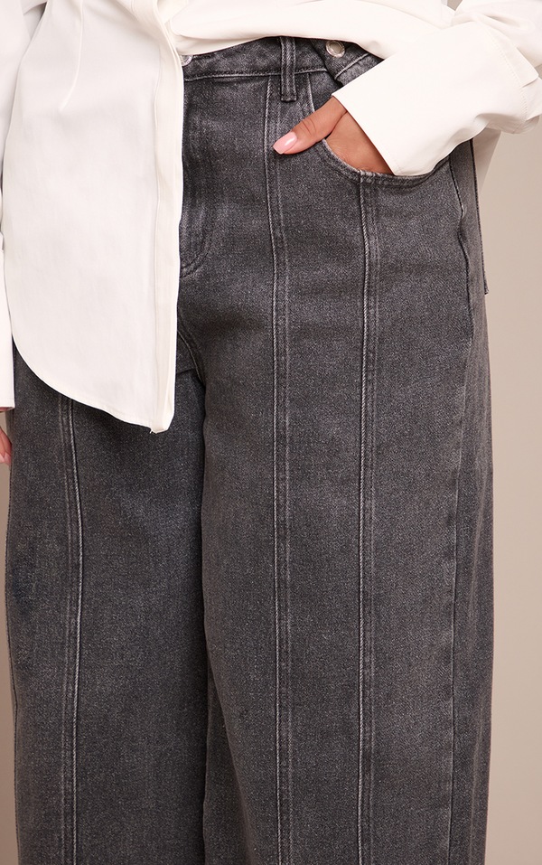 Shape Charcoal Stretch Denim Adjustable Jeans | Shape | PLT CA