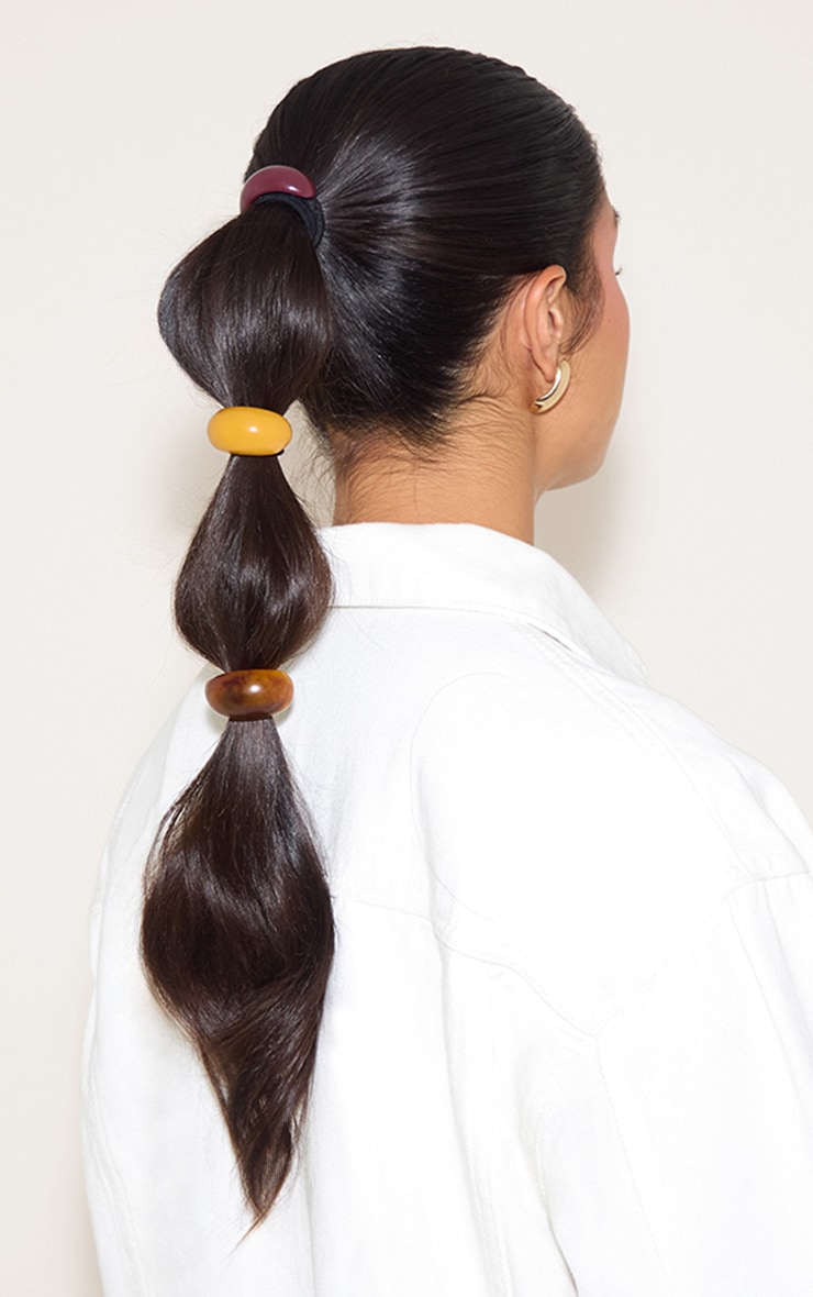 Resin Hair Tie Multi-Pack | Accessories | PrettyLittleThing AUS