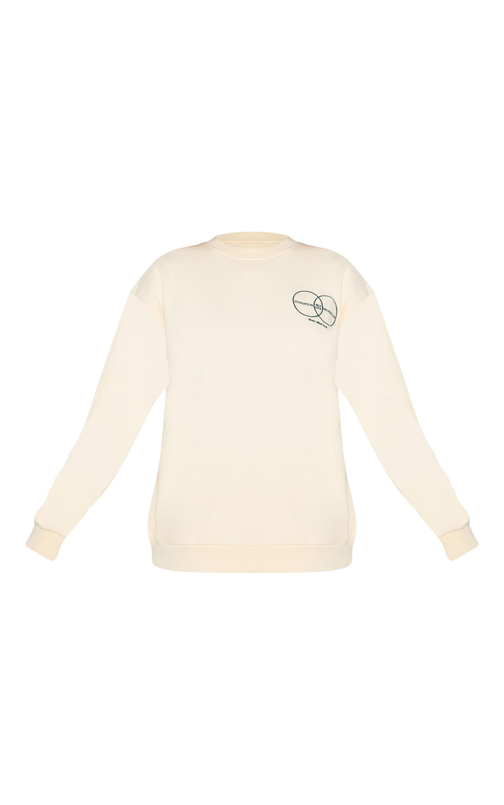 Cream Circle Wellness Oversized Sweatshirt | Athleisure | PLT USA