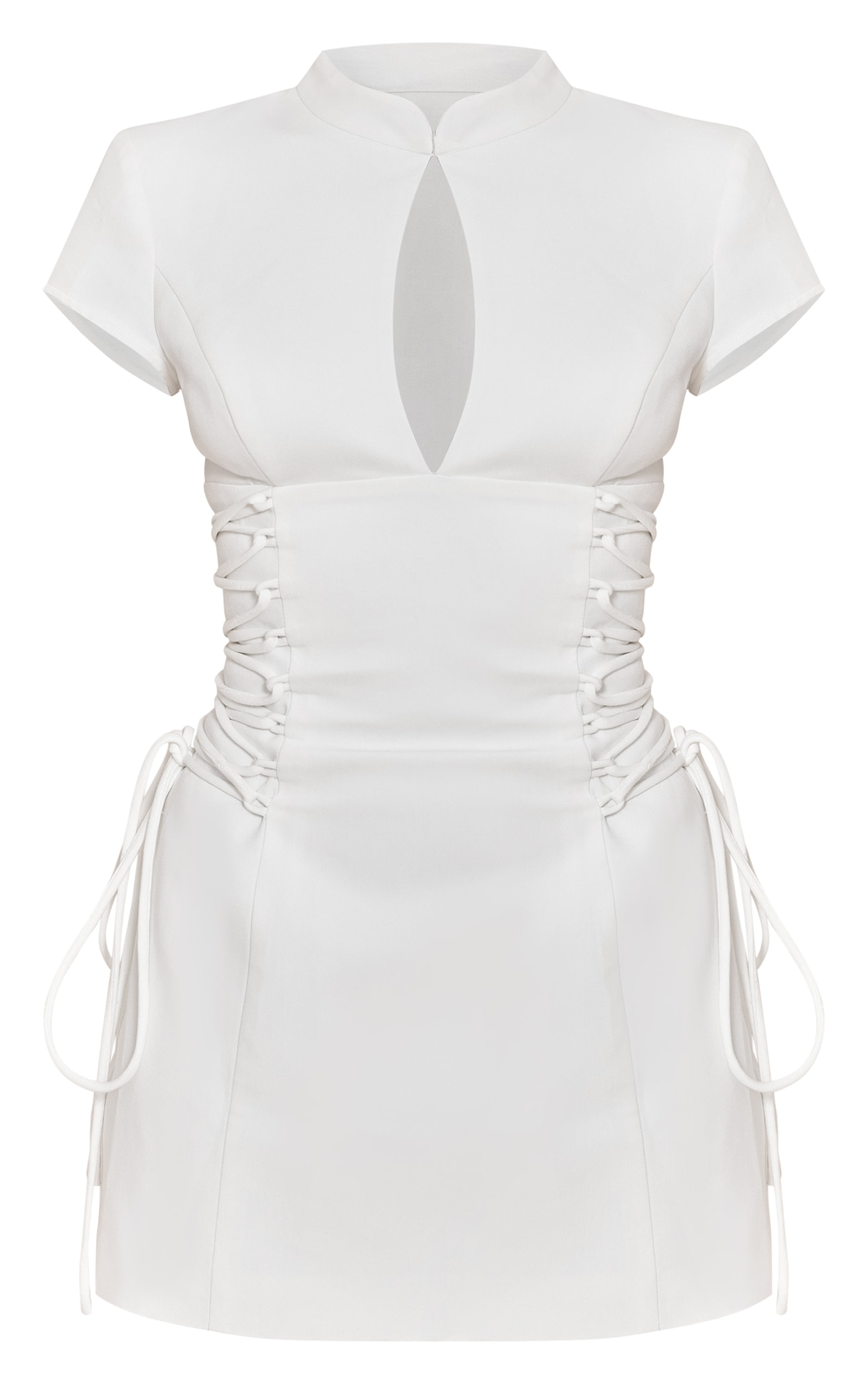 PLT Label Almond Tailored Band Collar A-line Dress | Dresses | PLT USA