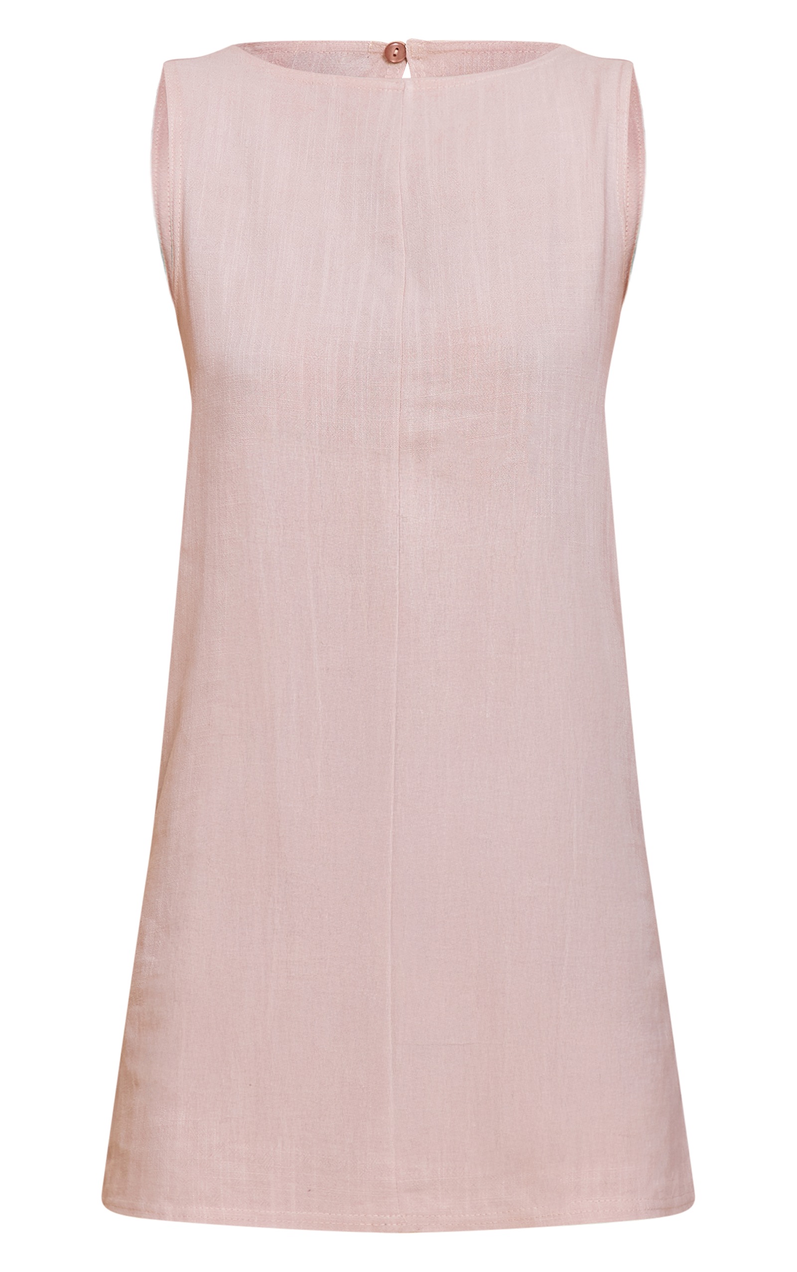 Natural Textured Boat Neck Boxy Shift Dress | Dresses | PLT