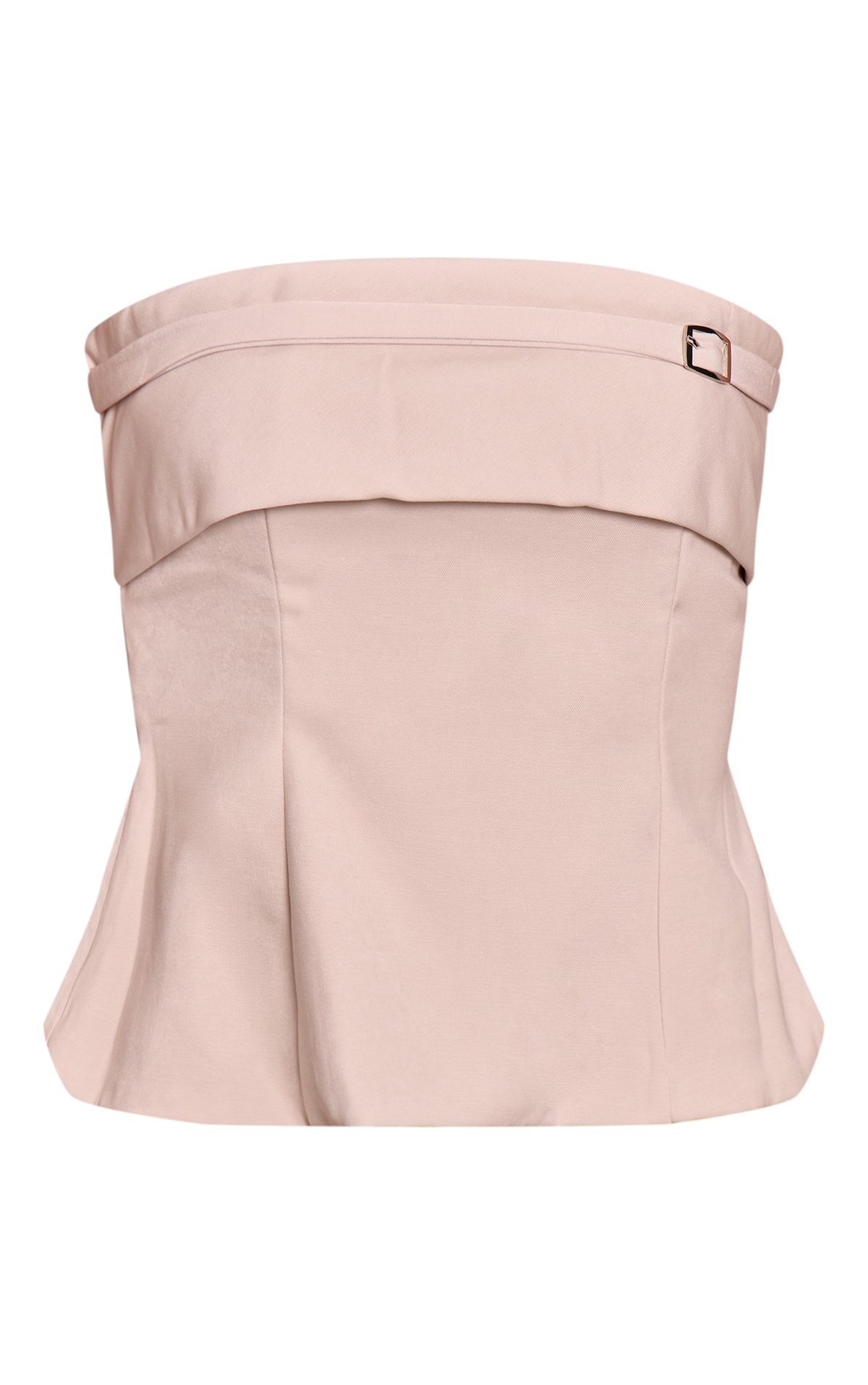 Stone Woven Fold Over Buckle Detail Bandeau | Tops | PLT USA