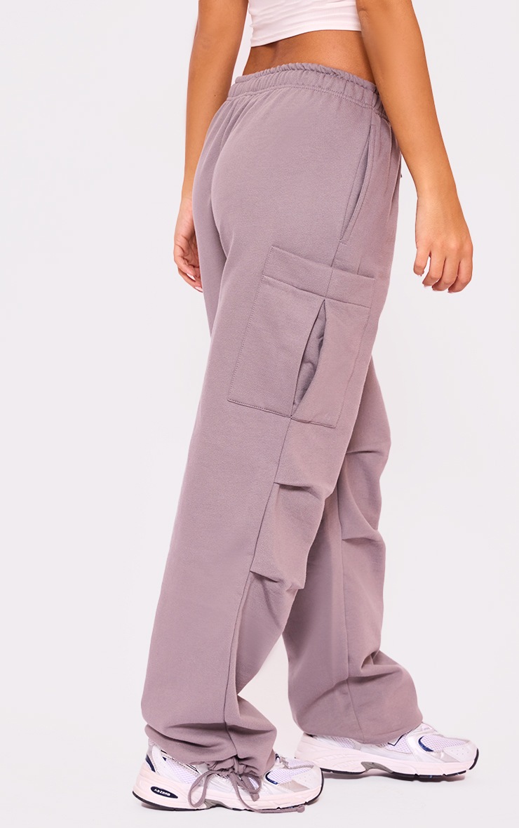 Charcoal Pocket Detail Pintuck Cargo Joggers | Bottoms | PLT