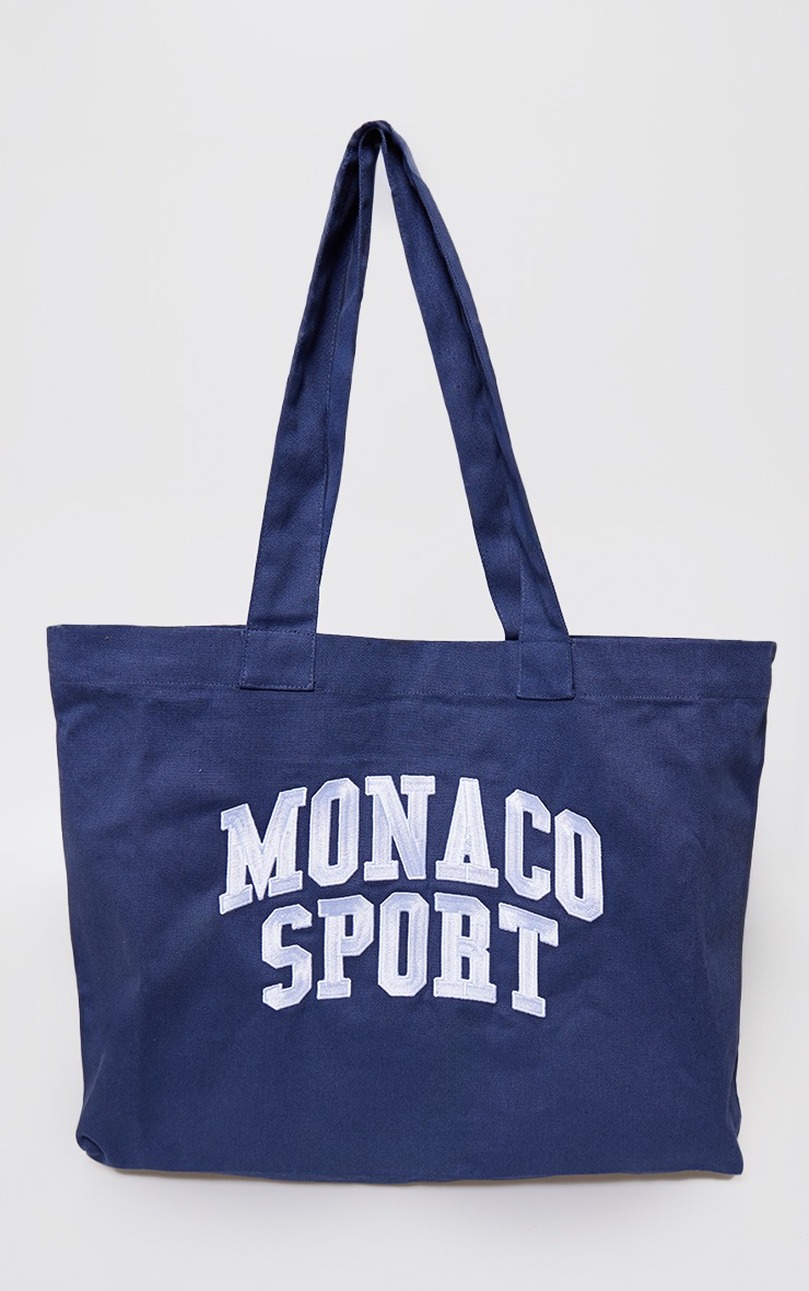 Navy 'Monaco' Tote Bag | Accessories | PrettyLittleThing USA