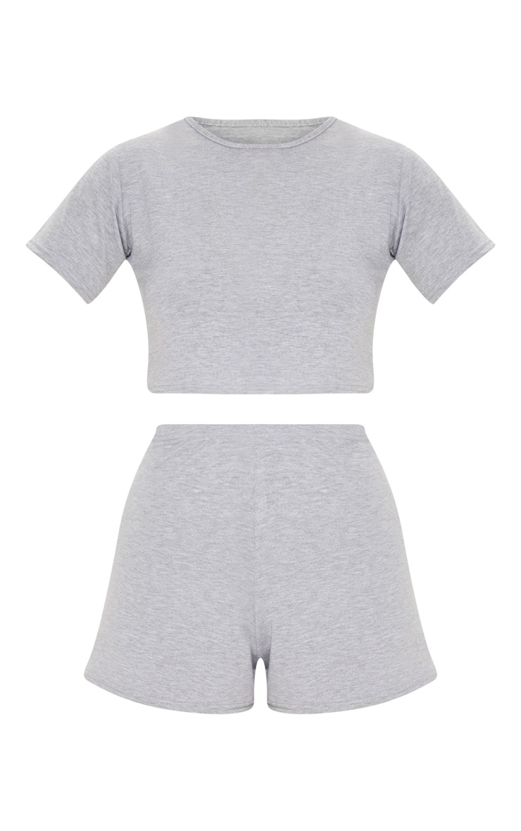 Grey Basic Pj Set | Nightwear & Onesies | PrettyLittleThing USA