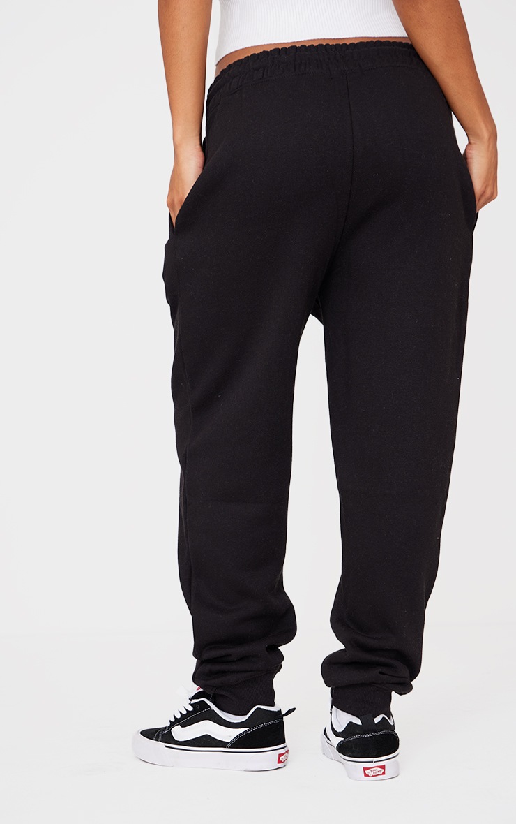PLT Black Logo High Waisted Cuffed Sweatpants | Sweat ...