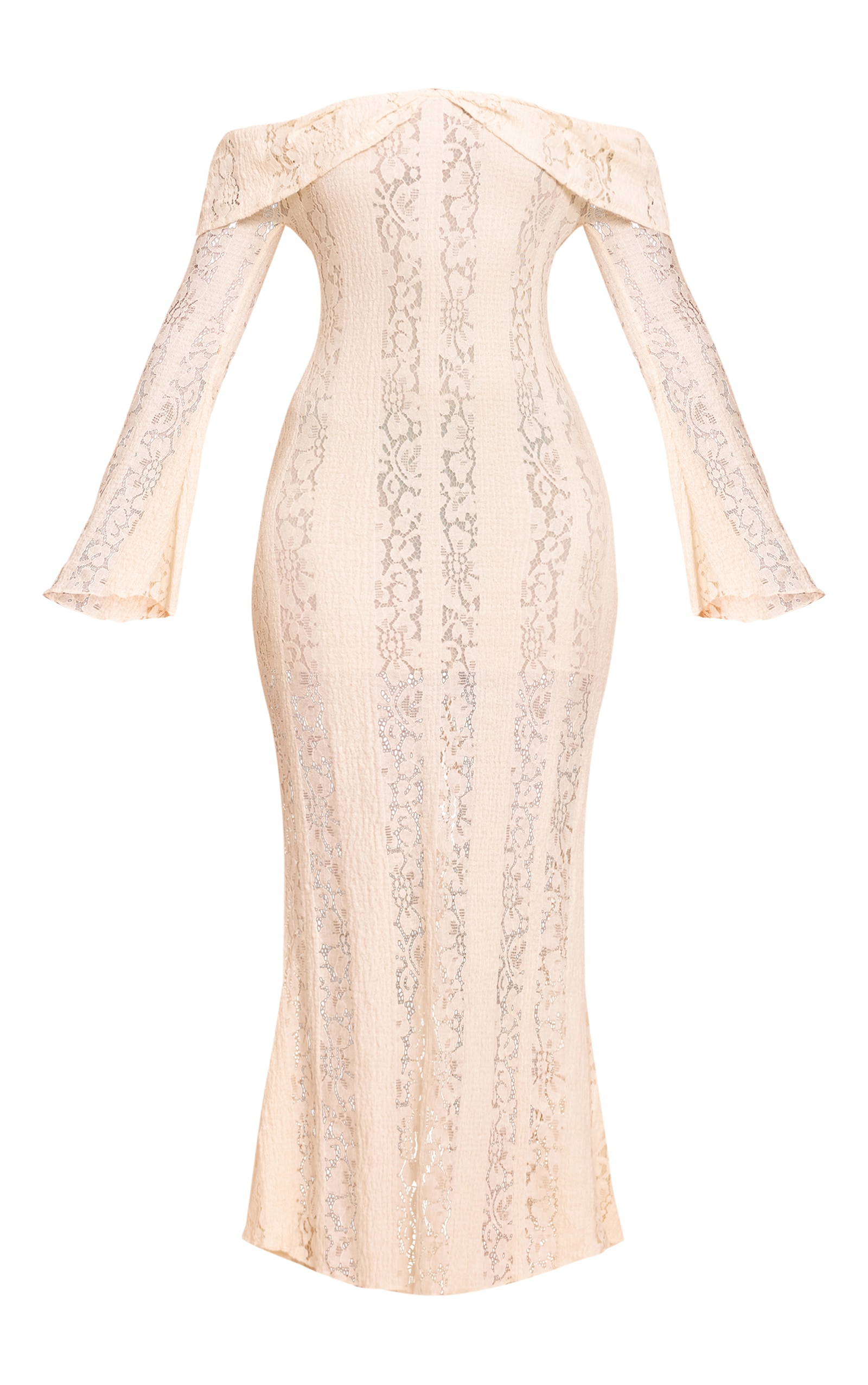 Lemon Lace Fold Over Bandeau Maxi Dress | Dresses | PrettyLittleThing USA