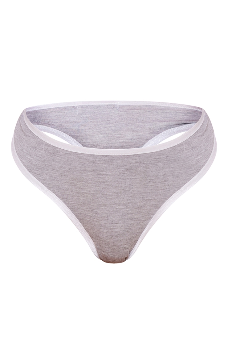 String en coton blanc à liserés contrastants | PrettyLittleThing FR