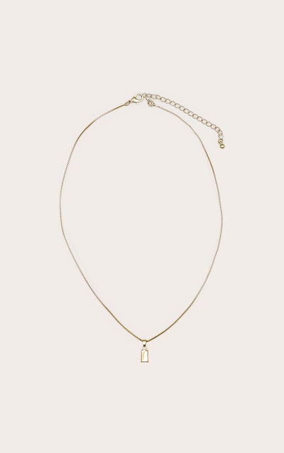 Real Gold Plated Simple Pendant Necklace | Accessories | PLT