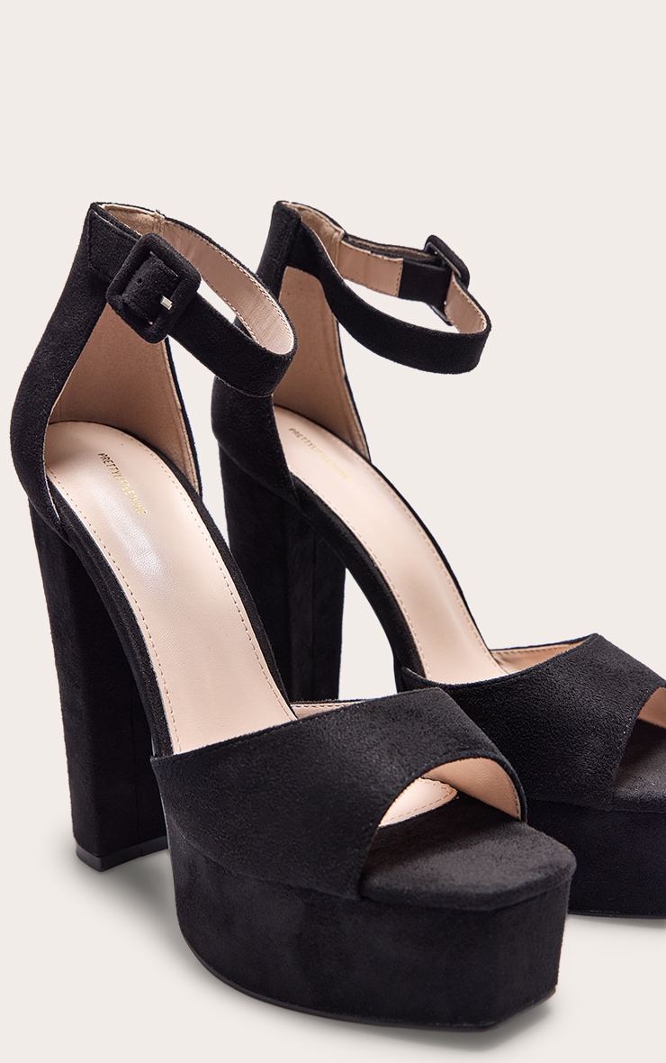 Black Platform High Sandal | Footwear | PLT