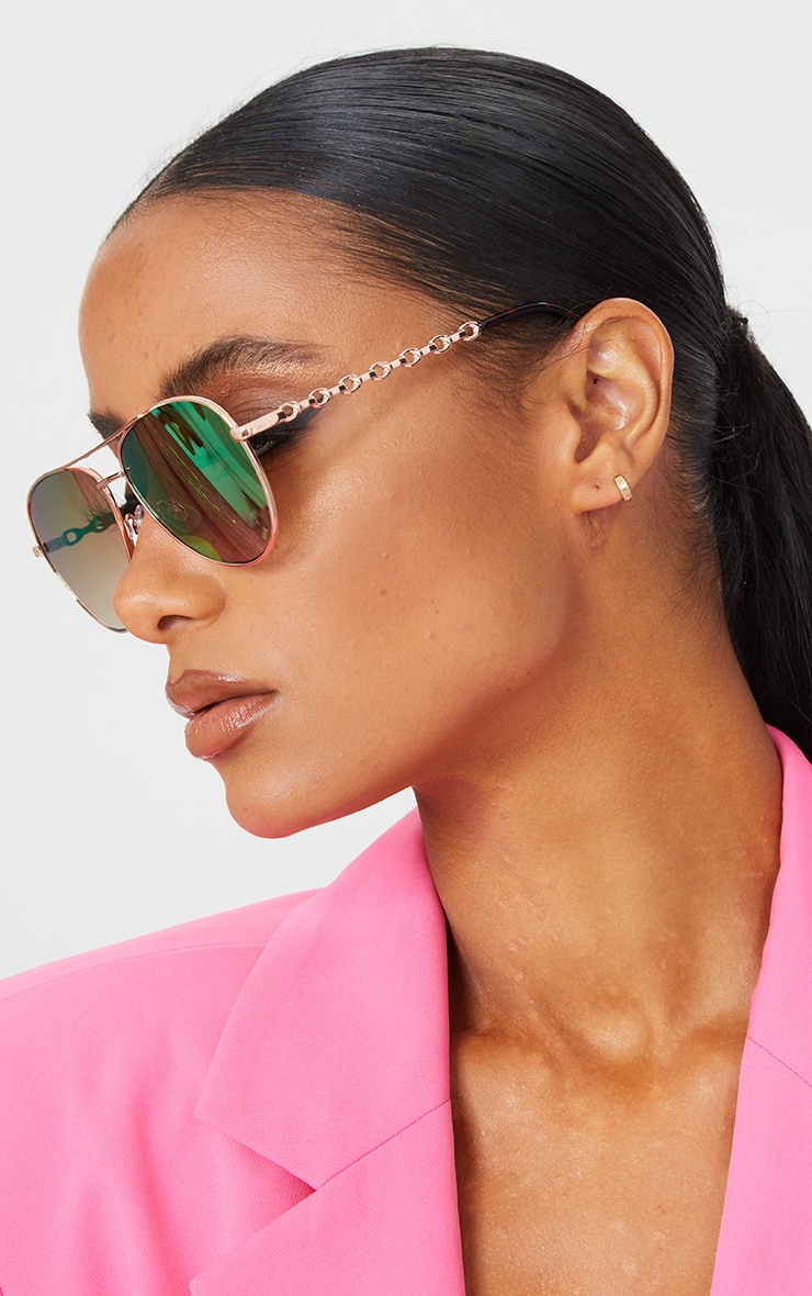 Pink Ombre Lens Aviator Sunglasses | PrettyLittleThing IRE
