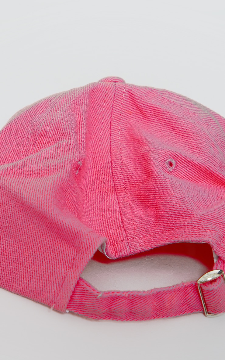 Pink Frayed Vintage Inspired Cap | PrettyLittleThing USA