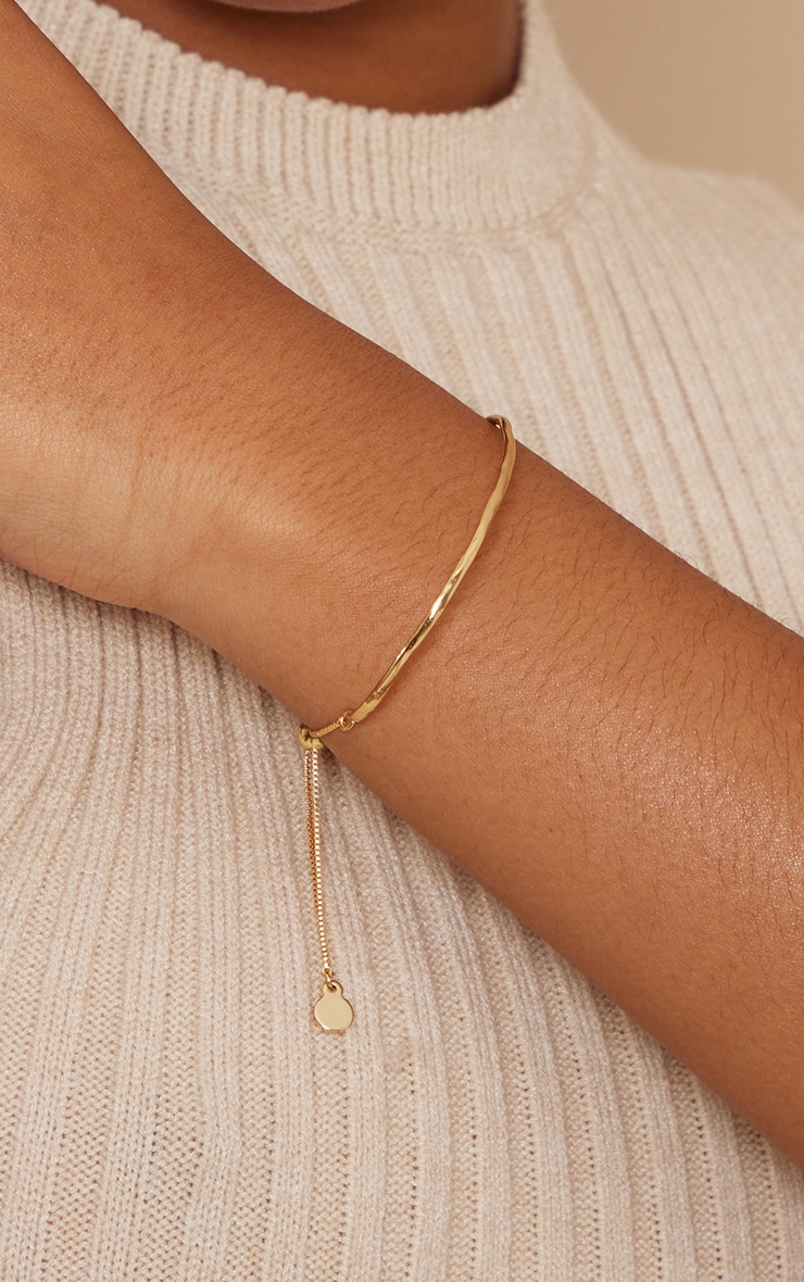 Real Gold Plated Simple Pully Bracelet | Accessories | PLT USA