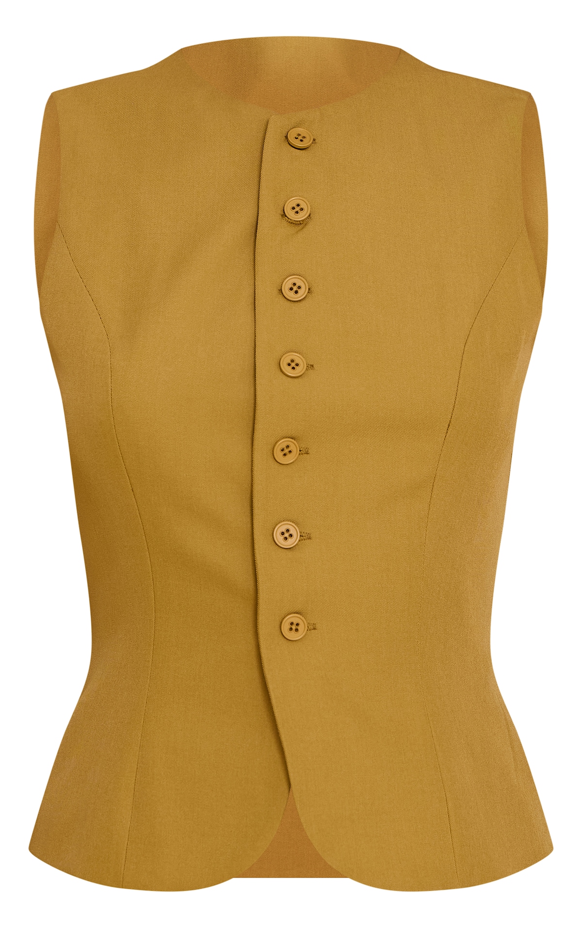 Deep Mustard Tailored Woven Waistcoat | Co-ords | PLT