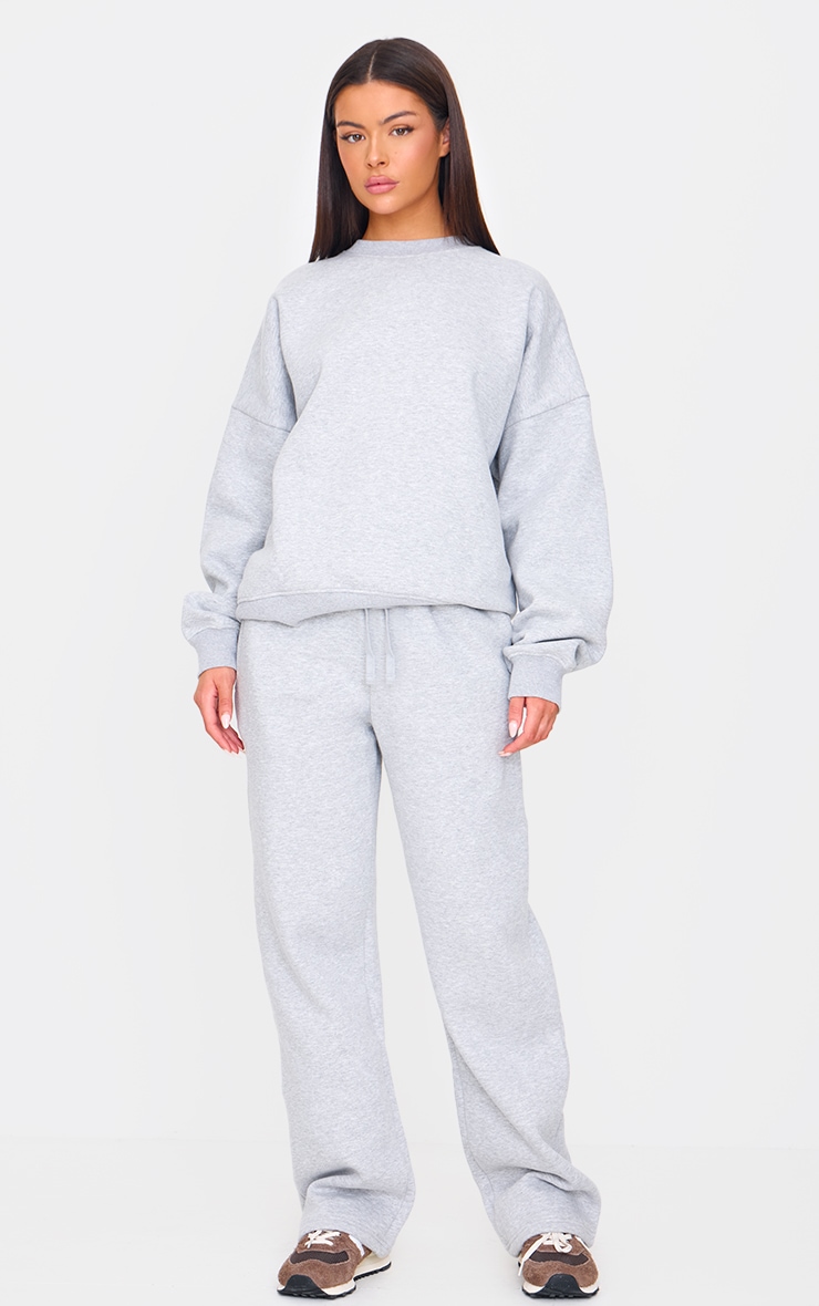 Ash Grey Drawstring Wide Leg Sweatpants | Athleisure ...