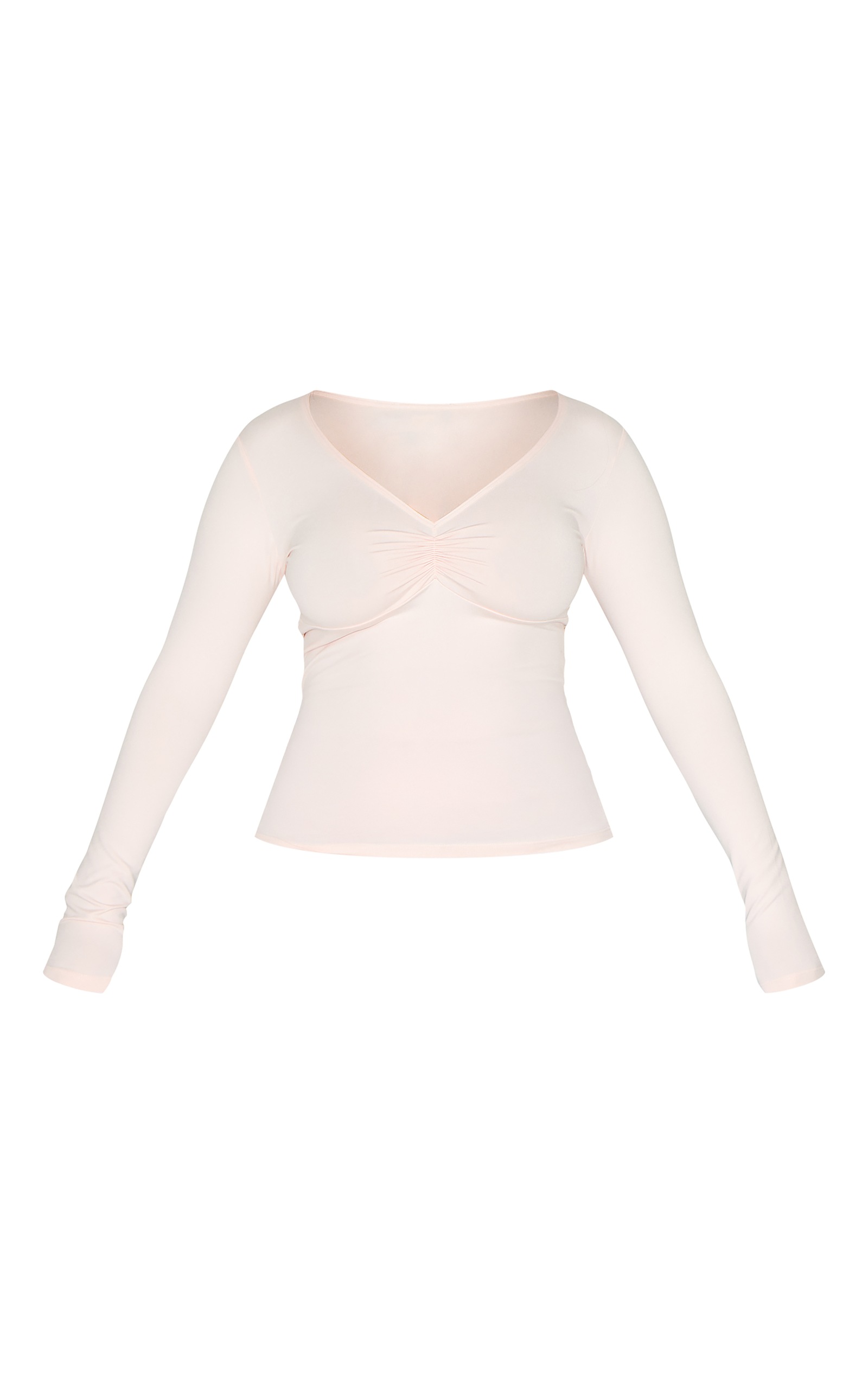 Shape Blush Sculpt Ruched Bust Long Sleeve Top | Shape ...