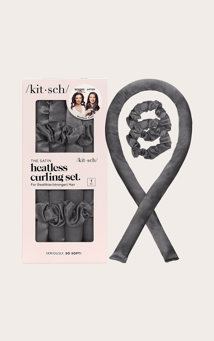 Kitsch Satin Heatless Curler 3 Piece Set Charcoal | Beauty ...