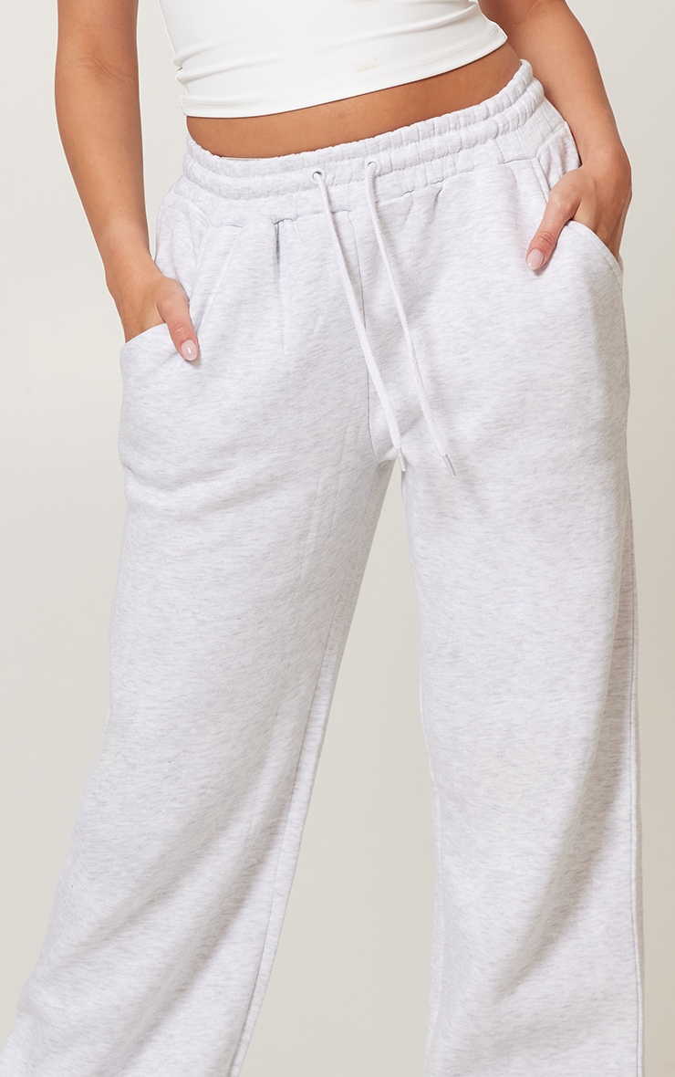 Grey Oversized Drawstring Wide Leg Jogger | Athleisure | PLT