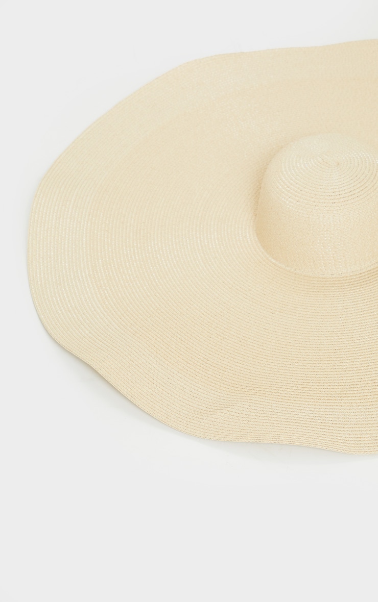 Cream Oversized Straw Hat | Accessories | PLT