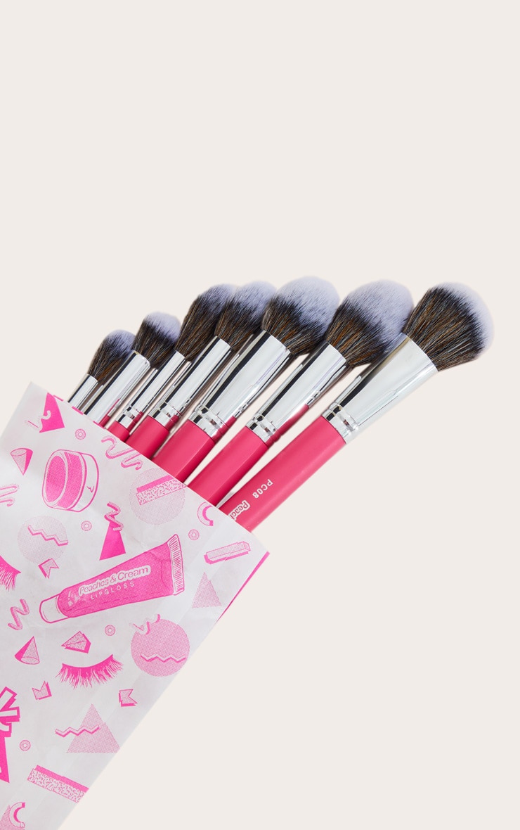Peaches & Cream Essential 7 Piece Face Brush Set (Worth £45) | Beauty | PLT
