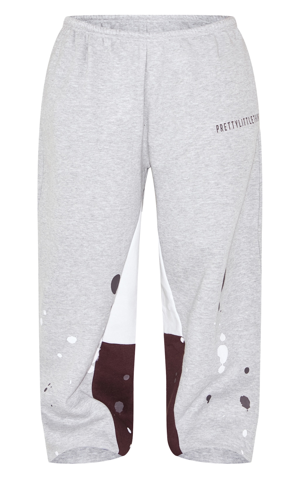 Shape Grey Marl Paint Splat Wide Leg Joggers | Shape | PLT