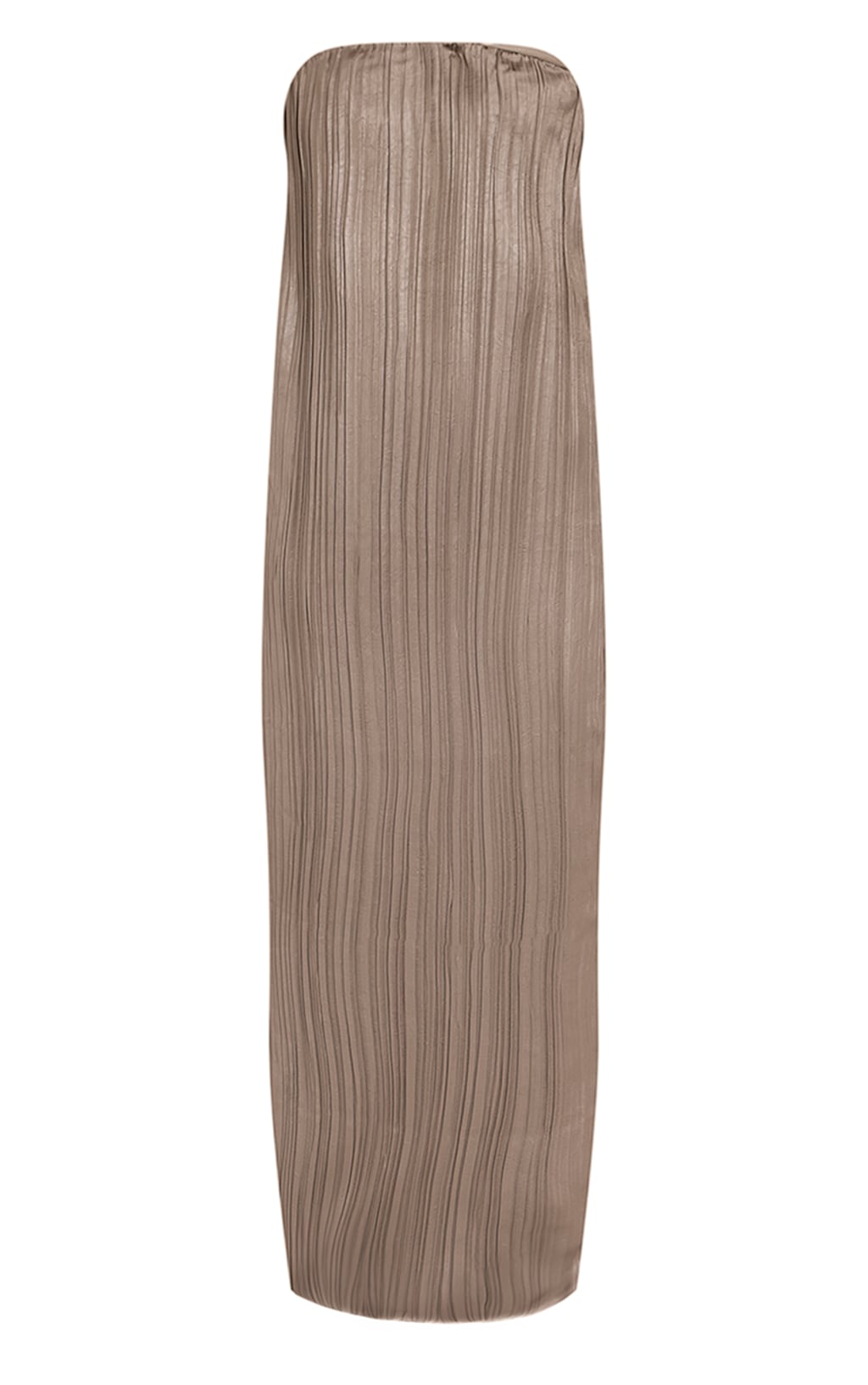 PLT Label Gold Plisse Column Bandeau Maxi Dress | Dresses ...