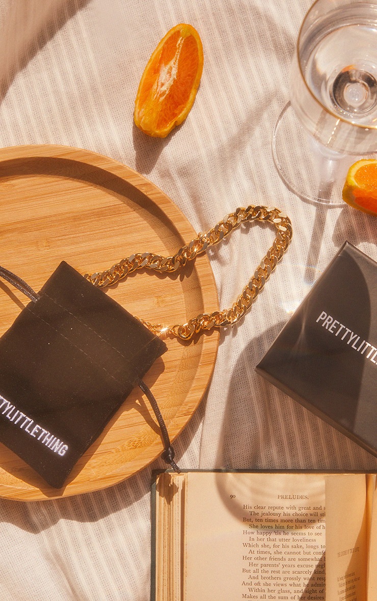 Real Gold Plated Single Curb Chain Necklace | Accessories ...