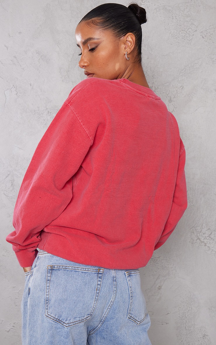Red Worldwide Sweatshirt | Athleisure | PLT USA