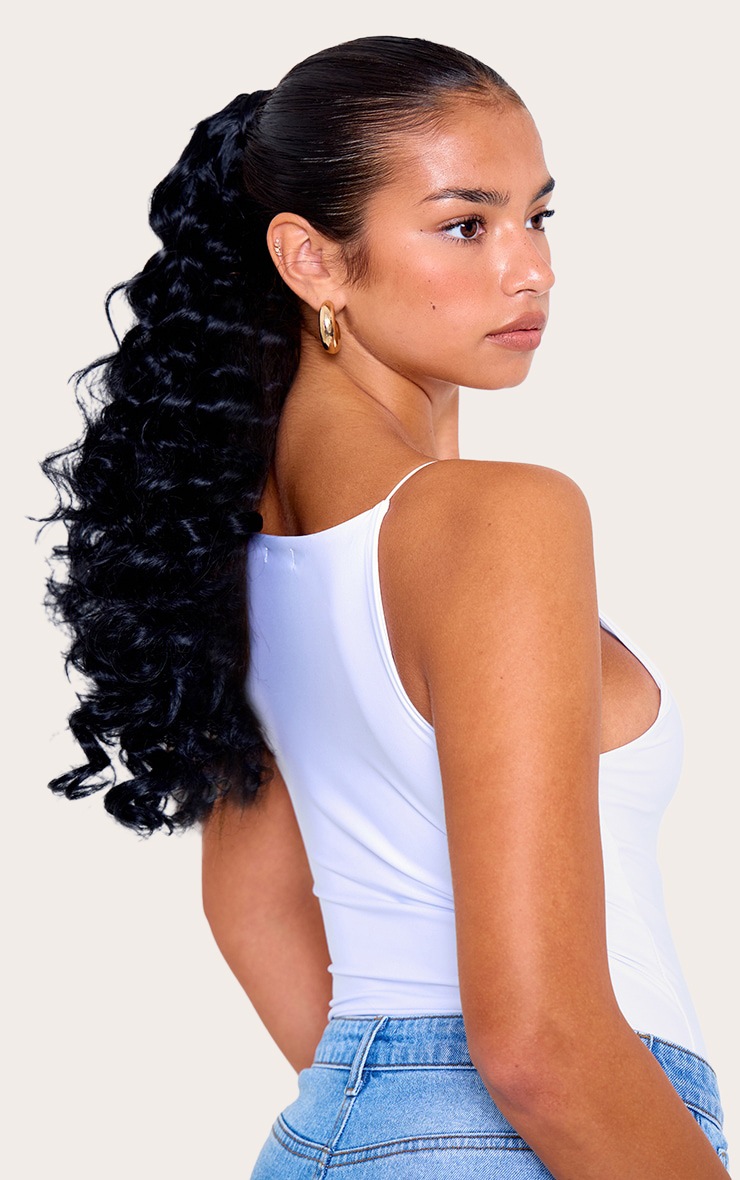 Lullabellz Grande Curly Corkscrew 20" Pony Natural Black | Beauty ...