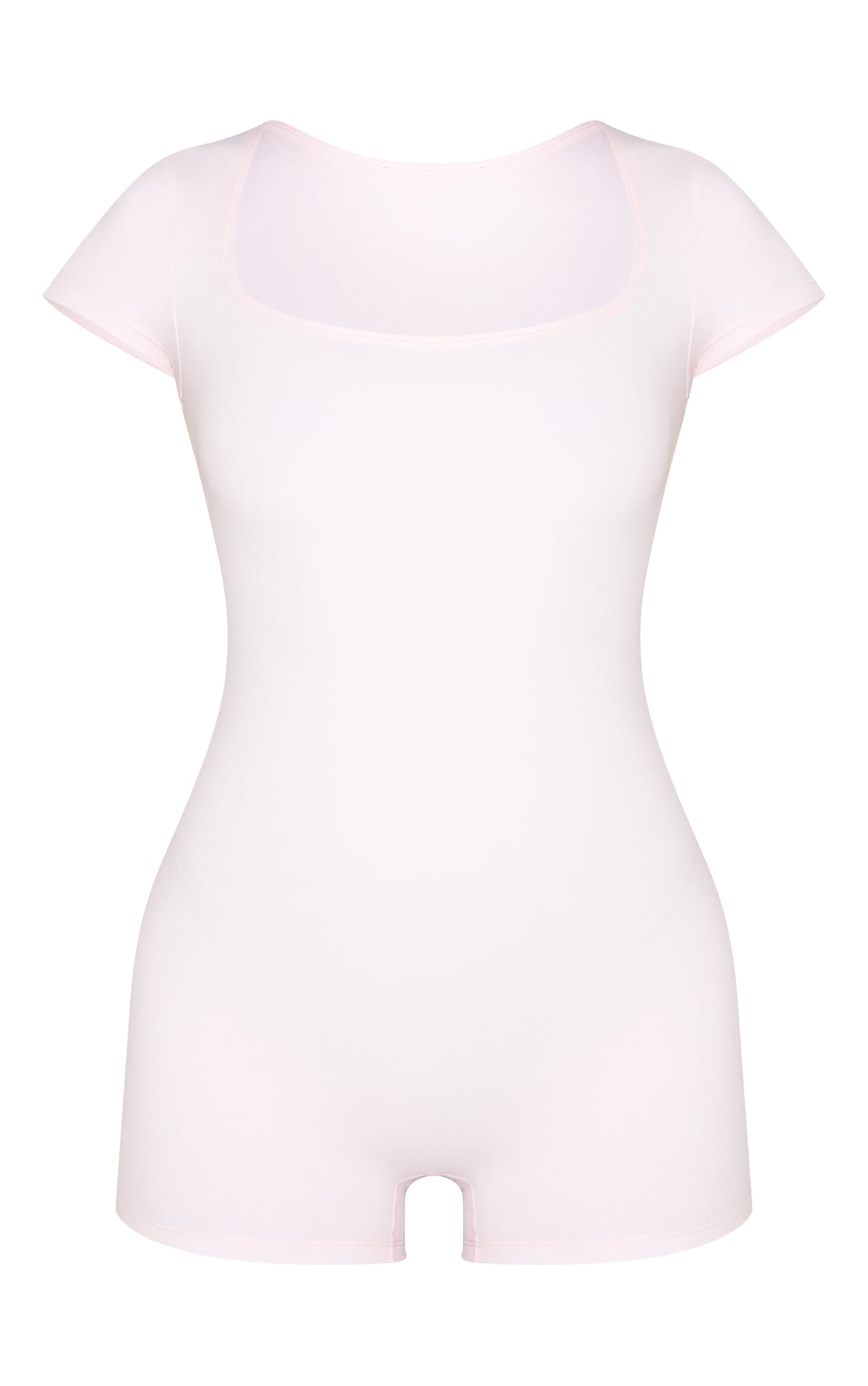 Baby Pink Square Neck Contour Sculpt Unitard | Dresses ...