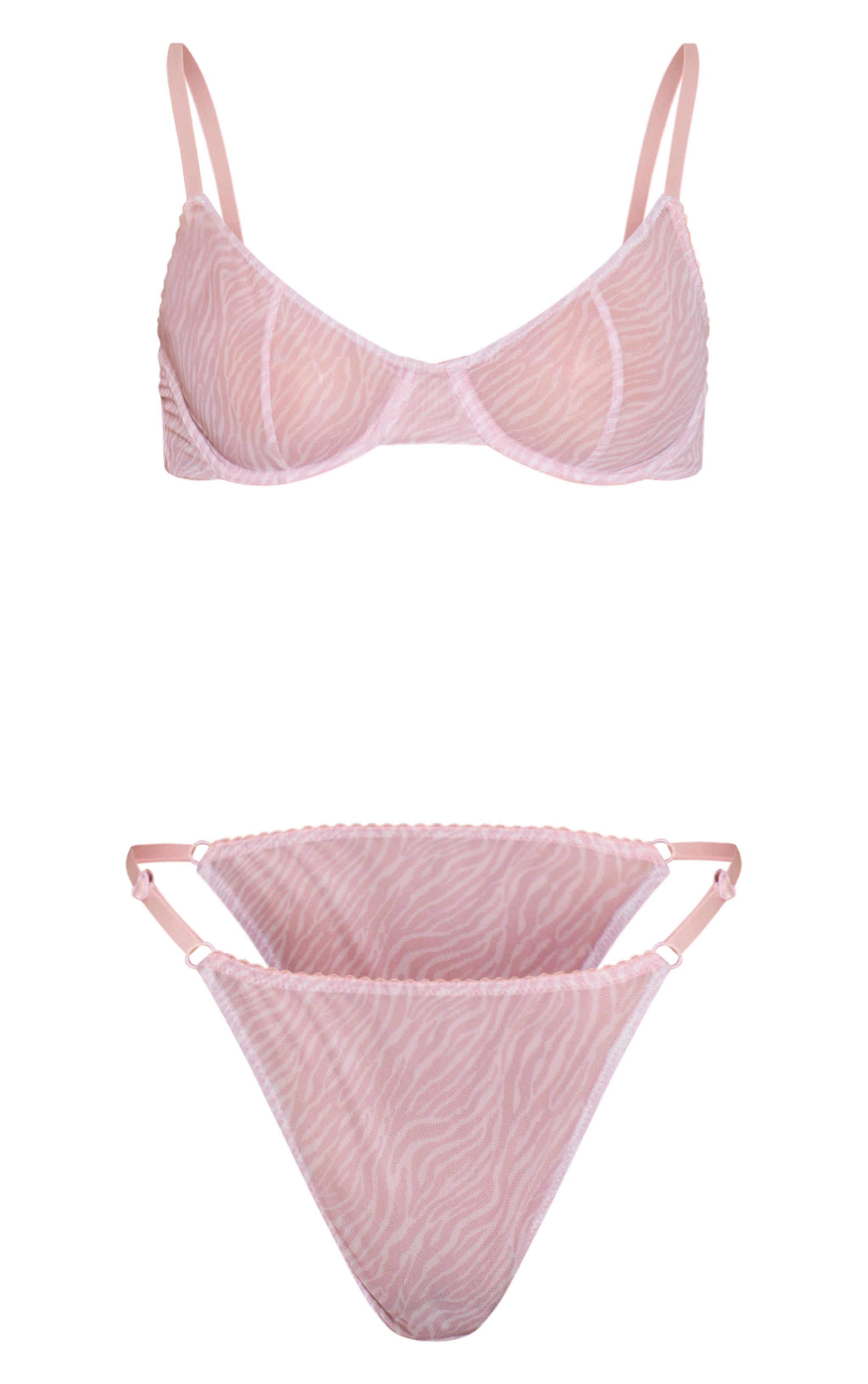 mesh underwire bra