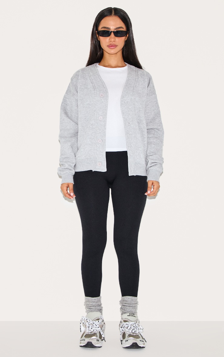 Petite Grey Marl Button Up Side Pocket Sweatshirt | Petite ...