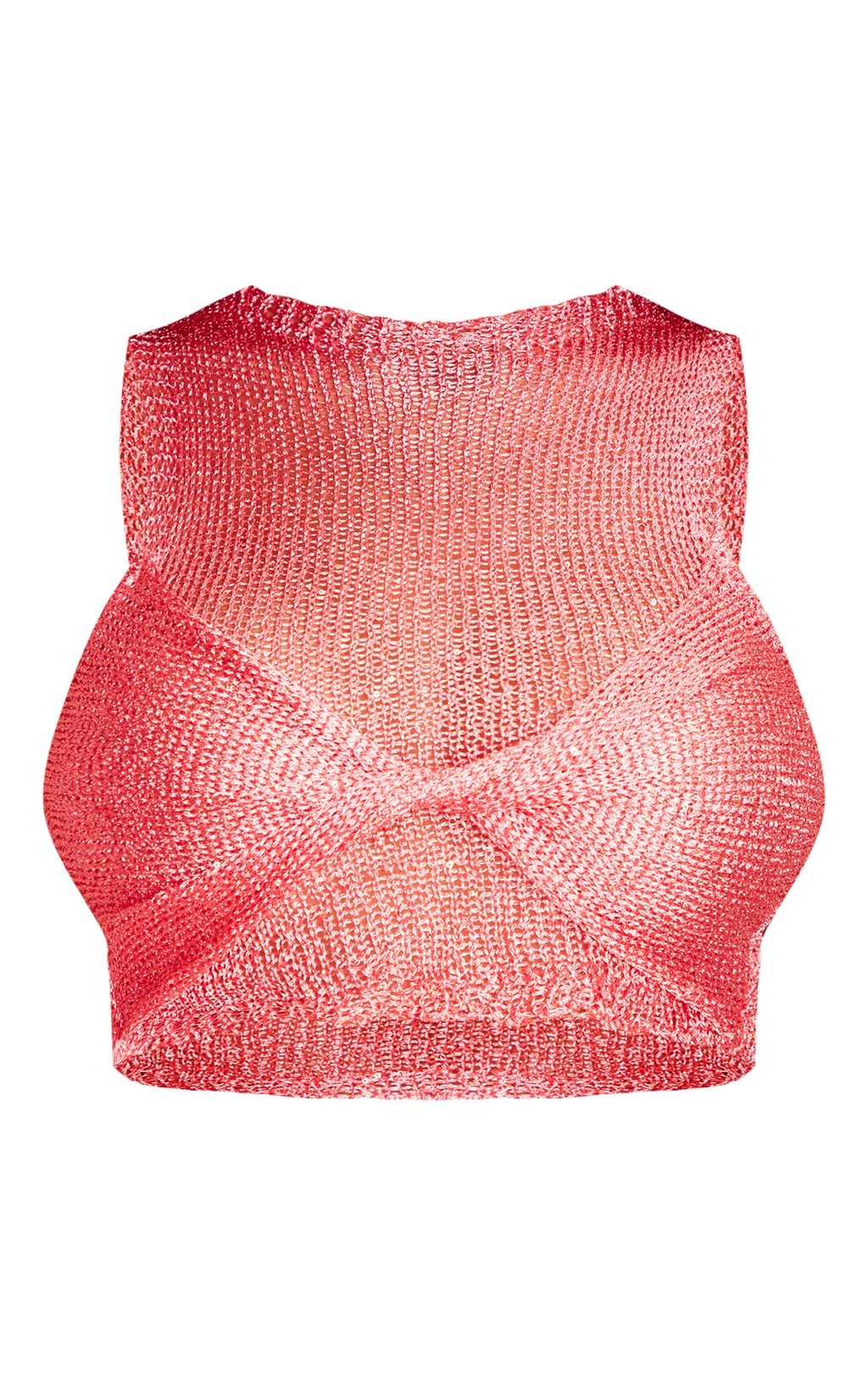 Coral Sequin Knit Double Layer Top | Knitwear | PLT USA