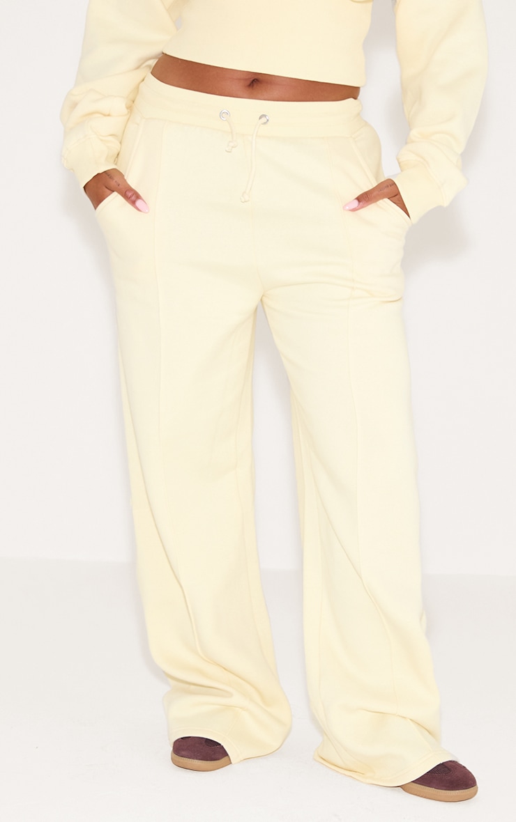 Shape Lemon Sweat Seam Detail Wide Leg Joggers | Shape | PLT