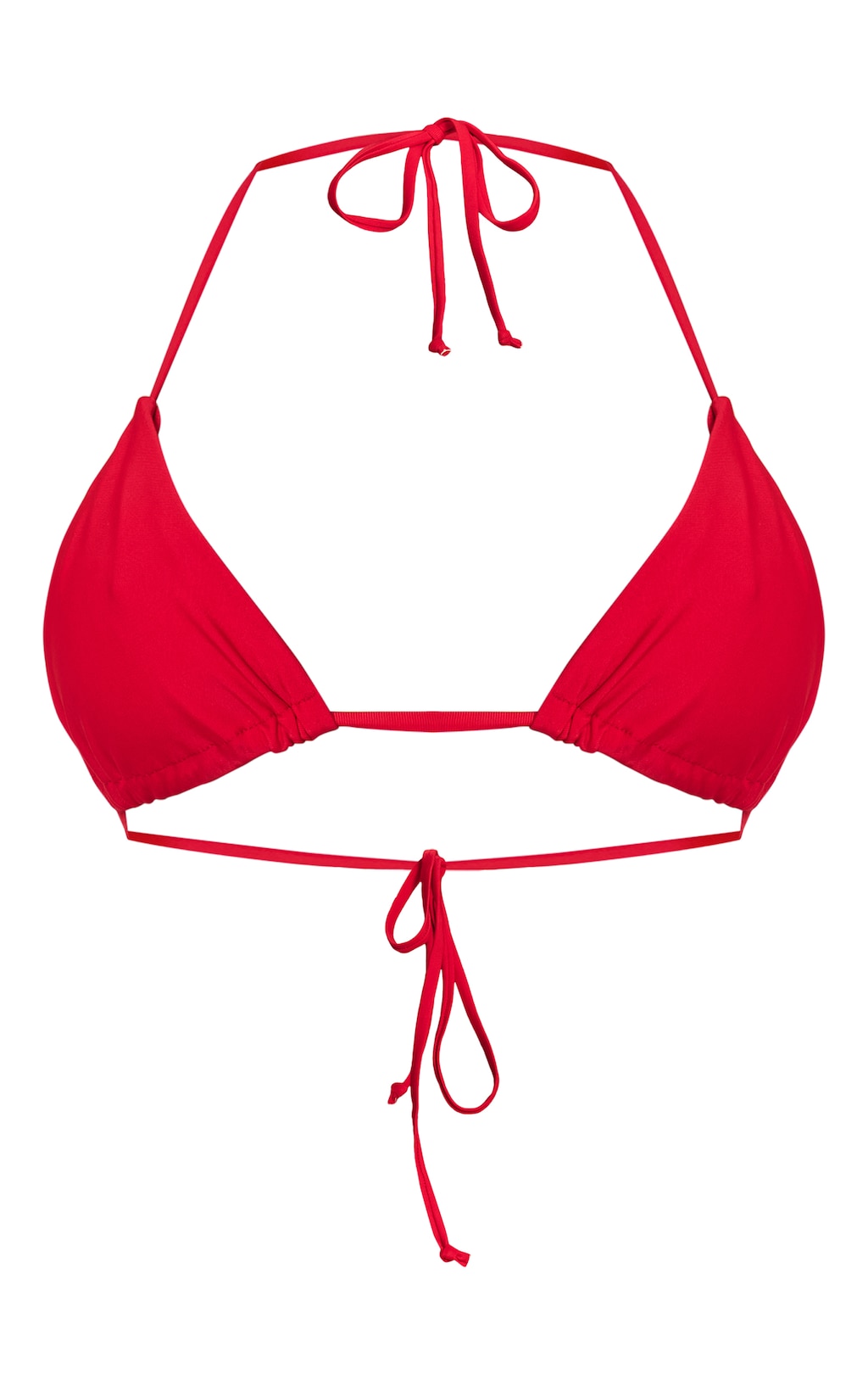 Red Triangle Mix & Match Bikini Top | Swimwear | PrettyLittleThing USA