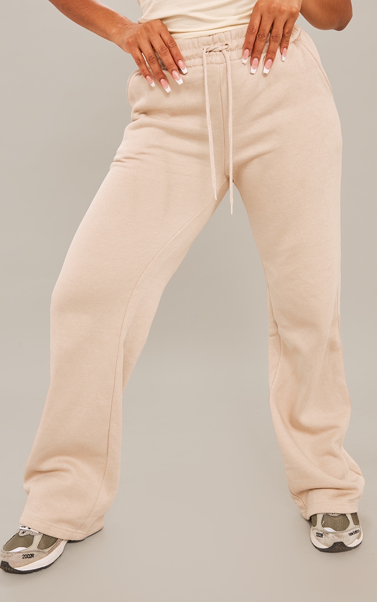 Stone Oversized Drawstring Wide Leg Sweatpant | PrettyLittleThing USA