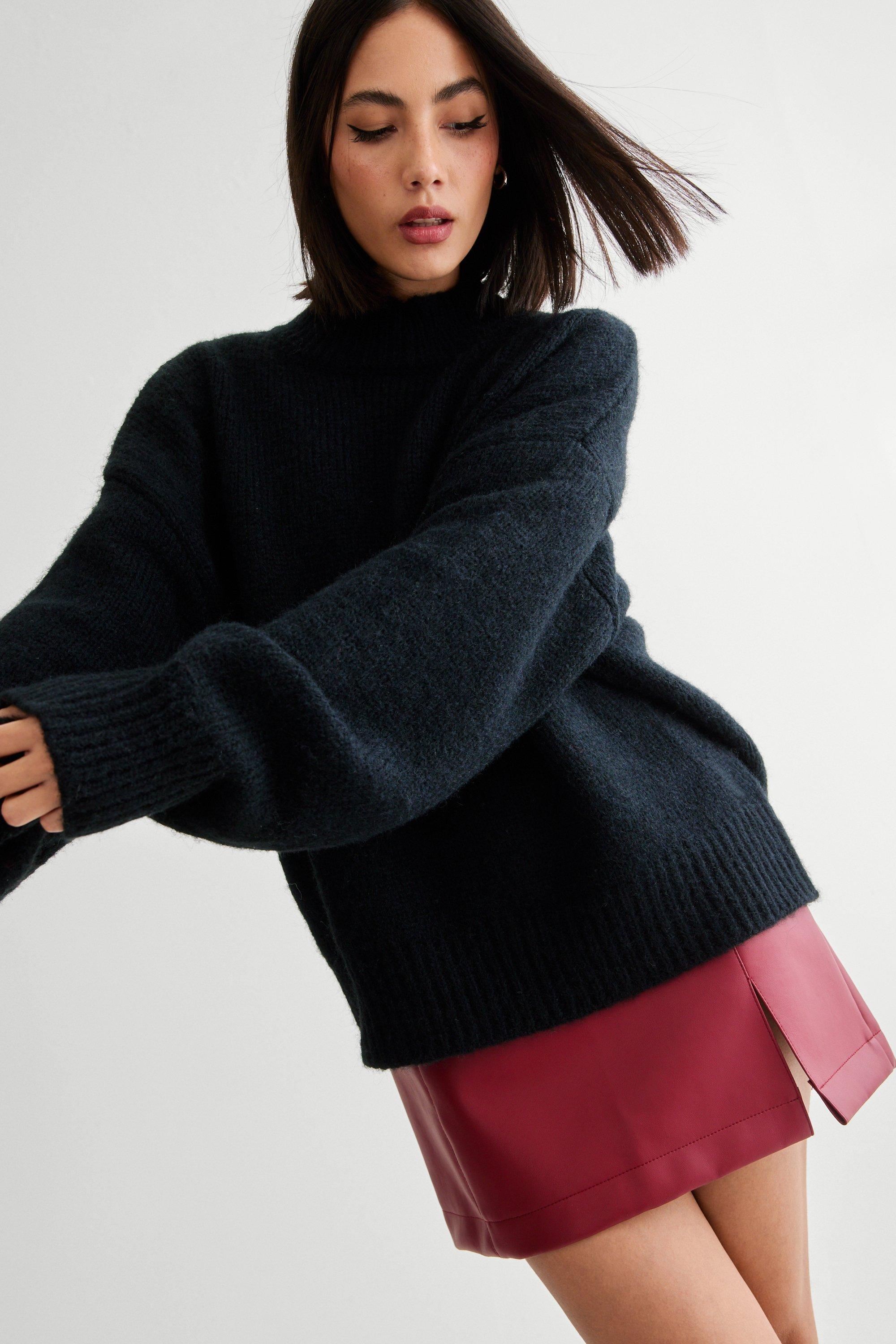 NastyGal Black Turtleneck Jumper | PLT