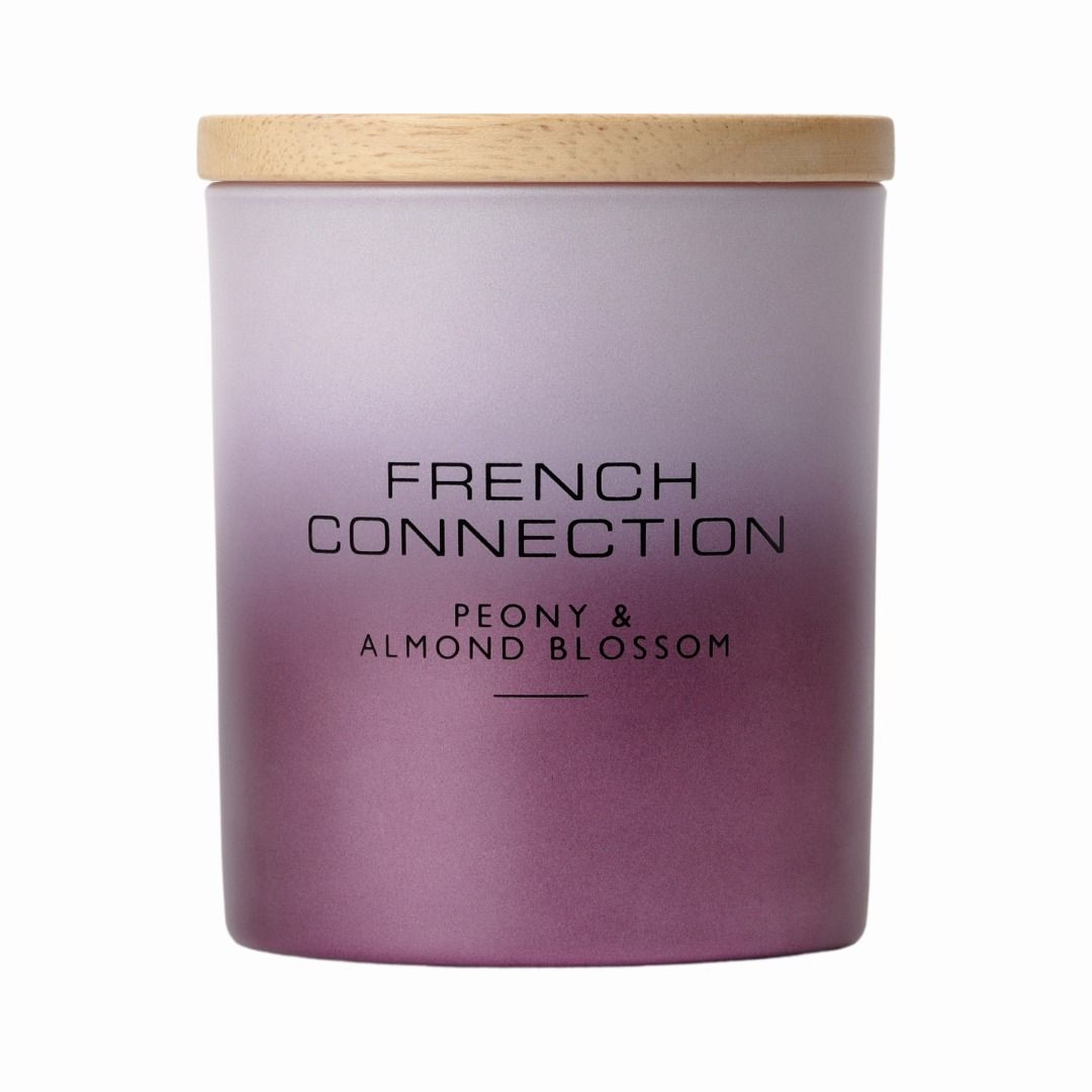 French Connection Purple Peony & Almond Blossom Candle Long-Lasting ...